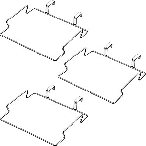 Hotop 3 Pieces Over The Cabinet Plastic Bag Holder Hanging Trash Bag Holder Made of Metal Garbage Bag Hanging Rack Rubbish Bag Holder for Kitchen Practical Sturdy Under Counter Over Door Silver