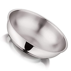 SHRIYA Triply Stainless Steel Tasala Kadai Induction Base Kadhai with Glass Lid Steel Triply Kadhai