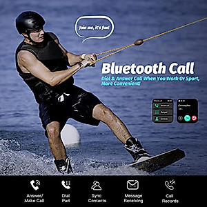 HOFIT Smart Watch, Bluetooth Call(Answer/Make Call) Mens Watches, Christmas/Birthday Gifts for Men, Military Rugged Smart Watches, HD Touch Screen, Fitness Watch for Android iOS, Activities Tracker