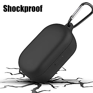 Compatible with Bose QuietComfort Earbuds Case, Youkei Silicone Case Cover Easy Carrying Protective Case Cover Compatible with Bose QuietComfort Noise Cancelling Earbuds (Black)