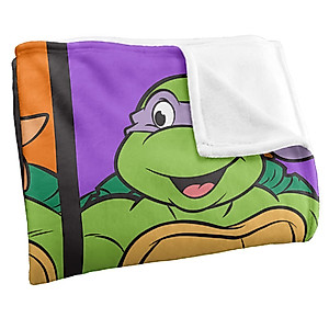 Teenage Mutant Ninja Turtles TMNT Turtle Tiles Silky Touch Super Soft Throw Blanket, 36"x58"