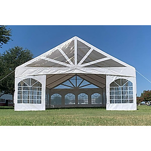 DELTA 40'x20' PVC Marquee Tents for Parties, Large Party Tent, Outdoor Wedding Tent, Heavy Duty Fire Retardard Waterproof Canopy, Carpas para Fiestas,Outdoor Event + 7 Storage Bags