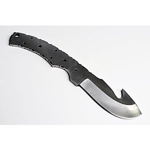 Whole Earth Supply 1095 High Carbon Steel Guthook Knife Blank Blade Hunting Skinning Skinner 1095HC