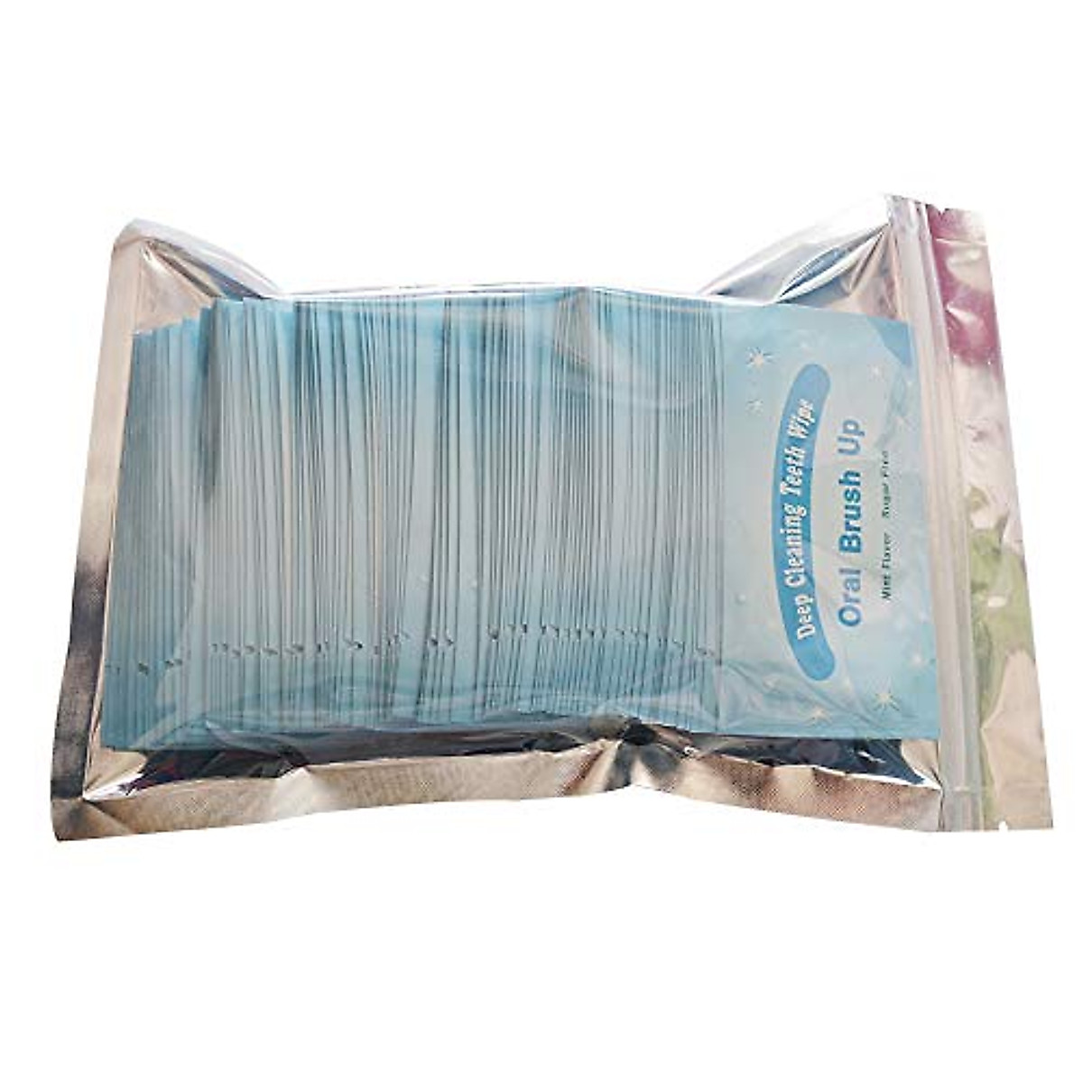 Mint-flavored oral finger wipes teeth whitening wipes oral cleaning wipe (100 Pcs)