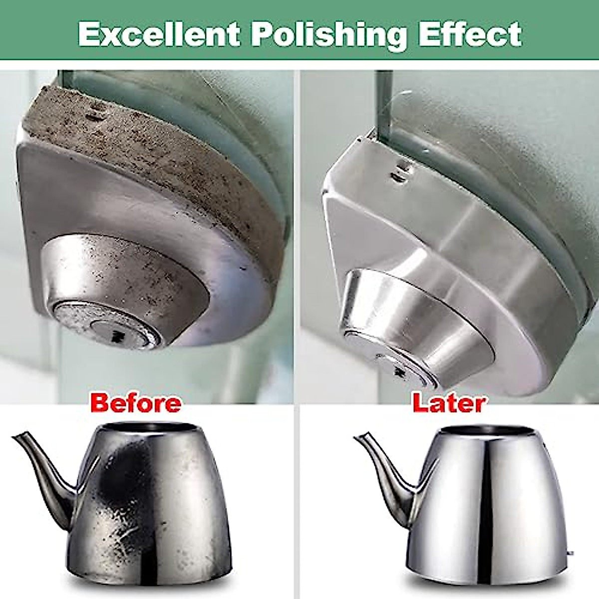 ATOPLEE Wool Polishing Wheel Disc,5pcs 4-1/2" x 7/8" Arbor Buffing Wheel for 4.5 Inch Angle Grinder,Wool Felt Polishing Wheel for Metal,Marble,Wood（Hole Diameter:22mm,Thickness:12mm）