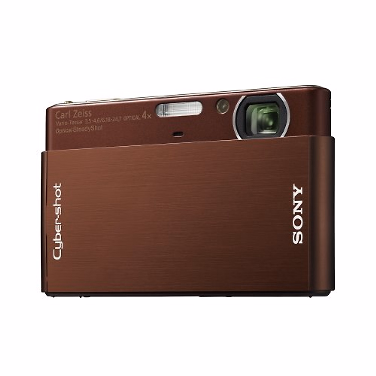 Sony Cybershot DSC-T77 10MP Digital Camera with 4x Optical Zoom with Super Steady Shot Image Stabilization (Brown)