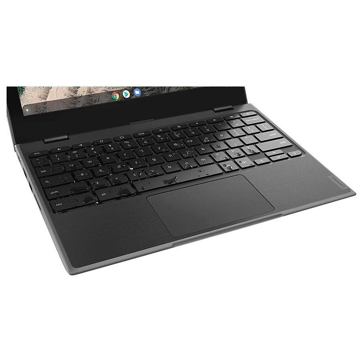 Lenovo Chromebook 100e 2nd Gen 11.6" HD Notebook Computer, Intel Celeron N4020 1.10GHz, 4GB RAM, 32GB eMMC Flash Memory, Chrome OS, Black