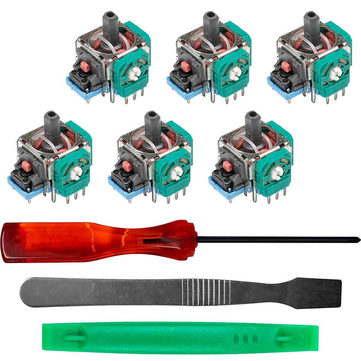 SOSS GAMING® Genuine Analog Joysticks Repair Kit for PlayStation 4 and 5 - Fix Stick Drift, Broken, and Loose Joysticks on Dualsense and Dualshock 4 Controllers