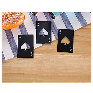 HiAnifri Liphontcta Bottle Opener, Poker Card Opener Stainless Steel CreditGarden Sculpture Outdoor Decoration