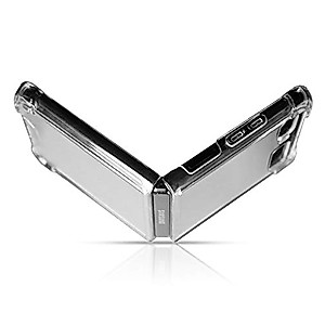 Clear Case for Galaxy Z Flip,Z Flip 5G Case,Ultra Thin Crystal Soft TPU Rubber Scratch Resistant Anti-Slip Phone Case for Samsung Galaxy Z Flip/Z Flip 5G (Clear)