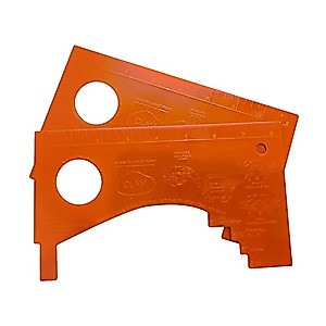 PLIS Dungeness Crab Gauge Measure Multi Shrimp Clam Measuring Tool for Oregon, Washington and California (Orange)