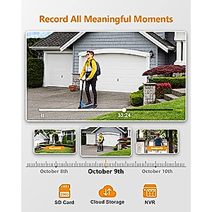 Imou Security Camera Outdoor with Floodlight and Sound Alarm, 4MP QHD Pan/Tilt 2.4G Wi-Fi Camera, IP66 Weatherproof 2.5K Bullet Camera, Full Color Night Vision IP Camera with 2-Way Talk, Cruiser