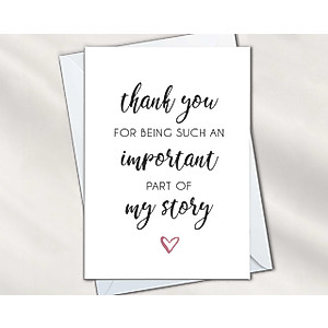 The Cardtel | Thank You Cards for Teacher, Appreciation Card for Nurse, Midwife Gift, Wedding Guest Thanks Note for Doctor, Surgeon, Coach, Mentor, Professor, Therapist (1 Card)