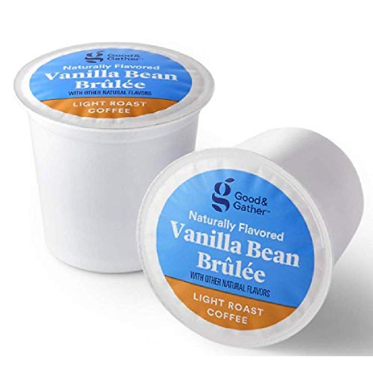 Granny's Pantry Good and Gather Naturally Flavored Single Serve Coffee Pods Bundle of 4 Limited Edition Flavors Cinnamon Vanilla Toasted Almond Caramel Salted Carmel and Vanilla Bean Brulee Fair Trade Certified,16 Count(Pack of 4)