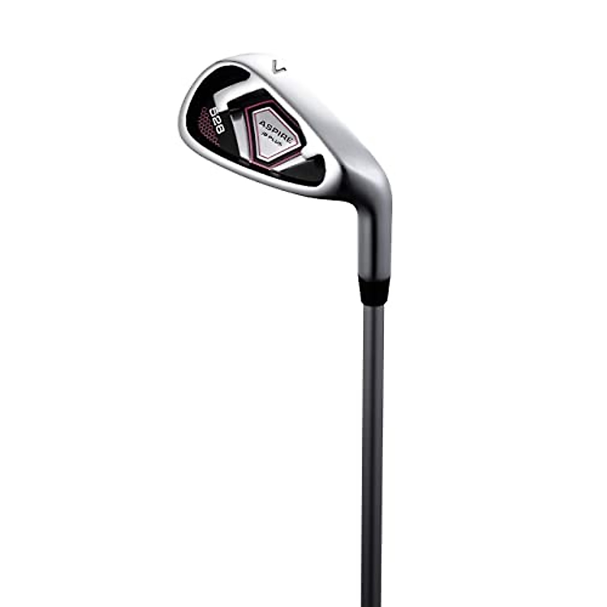 Aspire Golf Junior Plus Complete Golf Club Set for Children, Kids - 5 Age Groups Boys and Girls - Right Hand, Real Girls Junior Golf Bag, Kids Golf Clubs Set (Pink Ages 5-6)