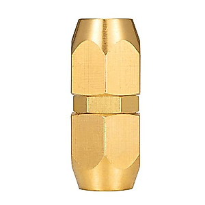 Breezliy 4PCS Soild Brass Air Reusable Hose Splicer For 1/4-Inch ID Hose,Hose Air Hose Repair Fitting (4 Pack 1/4 Inch)