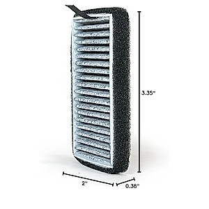 Nispira DSTx 2.0 Air Purifier Carbon HEPA Filter Replacement | Compatible with Clarifion Plug in Air Ionizer | Remove Smoke, Pet Dander, Odor | Pack of 3