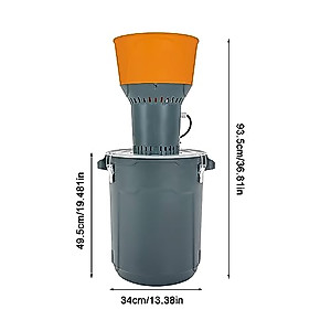 SNKOURIN Grain Mill Grinder Electric, 1000W Corn Mill Grinder Machine Feed Mill Wheat Grinder with 5 Sieves, 50L Flour Mill Wheat Grinder for Home and Farm Feed Grinding