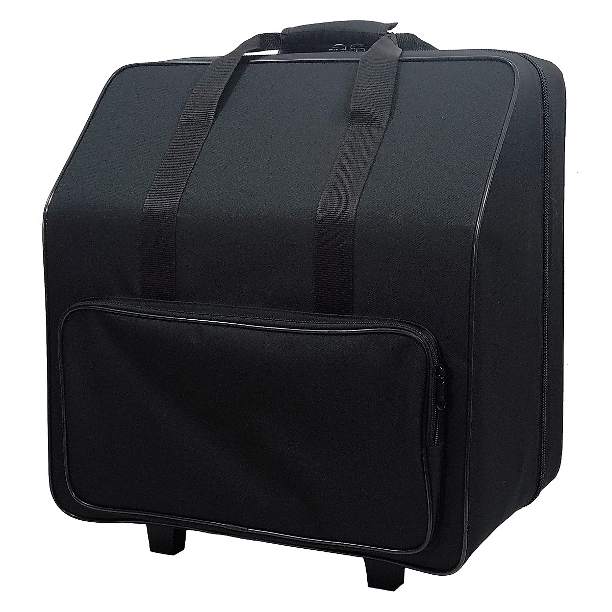 SofiaMari SM3472 Piano Accordion w/Free NAC-4872 Roll Away Case, a $160 Value. 34 Key, 72 Bass, Leather Harness Straps also included. (Gloss Black))