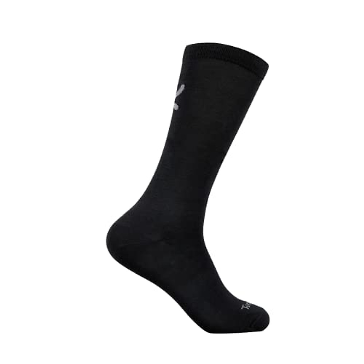Terramar Standard Thermasilk Mid Calf Sock, Black, Large