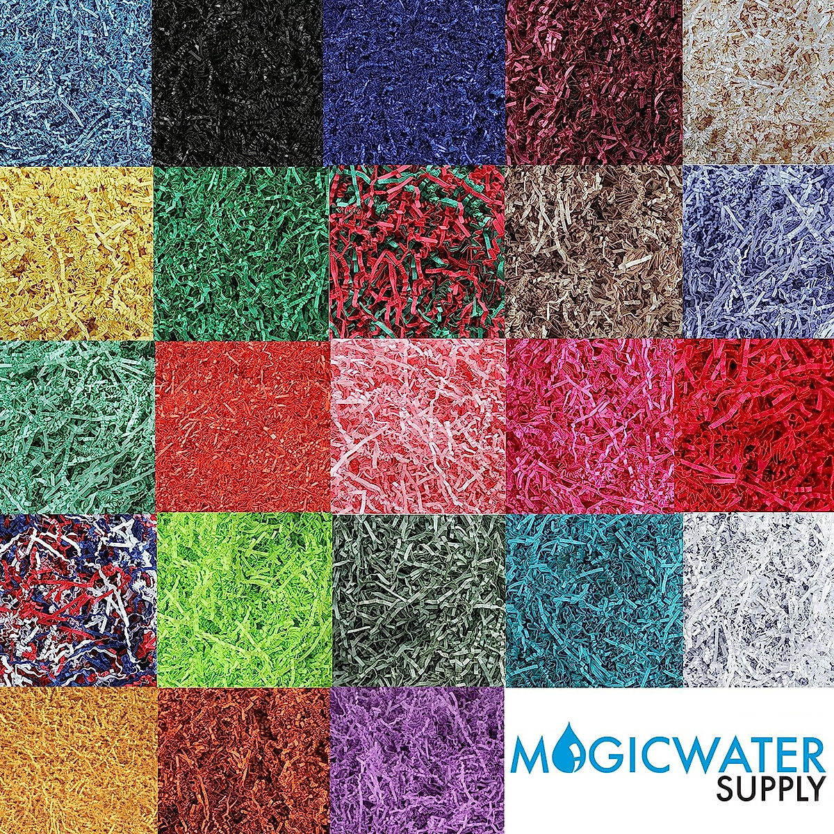MagicWater Supply Soft & Thin Cut Crinkle Paper Shred Filler (1 LB) for Gift Wrapping & Basket Filling - Lavender