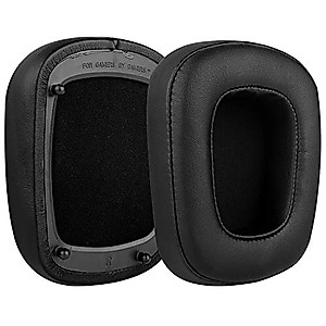 Geekria QuickFit Protein Leather Replacement Ear Pads for Razer Tiamat 7.1 V2 Headset Earpads with Plastic Plate, Headphones Ear Cushion Repair Parts
