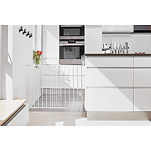 BabyDan MultiDan Metal Safety Gate, 24.6-42.2 inches, Adjustable, Wall-Mounted, Adjustable, Steel Construction, Made in Denmark