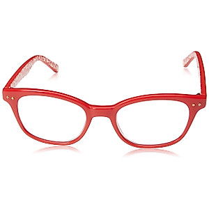 Kate Spade New York Women's Rebecca2 Rectangular Reading Sunglasses, RED LMBRJ, 49 mm + 2.5