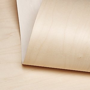 Edge Supply Birch Wood Veneer Sheet Rotary, 24" x 96", Peel and Stick, “A” Grade Veneer Face, Easy Application with 3M Self Adhesive Birch Wood Veneer Sheet, Veneer Sheets for Restoration of Furniture