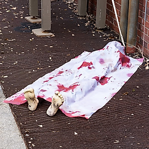 Halloween 5 Ft. Long Back From the Grave Dead Body for Creepiest Haunted House Decor - Halloween Prop Decorations - Cemetery Halloween Decorations and Outdoor Scary Props