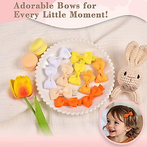 Ruyaa 50 Pieces 25 Colors Fully Lined No Slip Hair Clips, Barrettes, Hair Accessories for Girls, Toddlers, Infants (Candy Colors 50pcs)