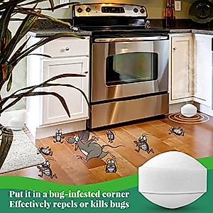 12 Pcs Roach Repellent - Best Roach Repellent for Home Indoor, Natural Cockroach Repellent Peppermint Oil to Repels Rodent - Keep Away from Car, Kitchen, Garage