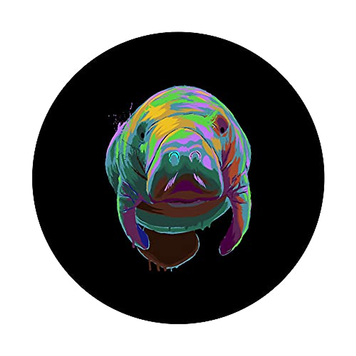 Splash Manatee PopSockets Swappable PopGrip