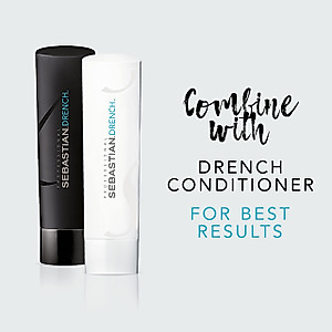 Sebastian Professional Drench Shampoo & Conditioner, Deep Moisturizing, For Chemically Treated Hair, Bundle Set, 8.4 fl oz,