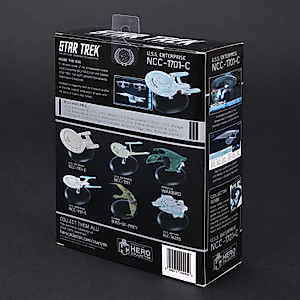 Hero Collector| Star Trek The Official Starships Collection | Eaglemoss Model Ship Box U.S.S. Enterprise NCC-1701-C