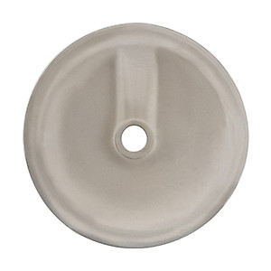 Monaco 16.5" Round Console Sink, White Basin Matte Black Legs