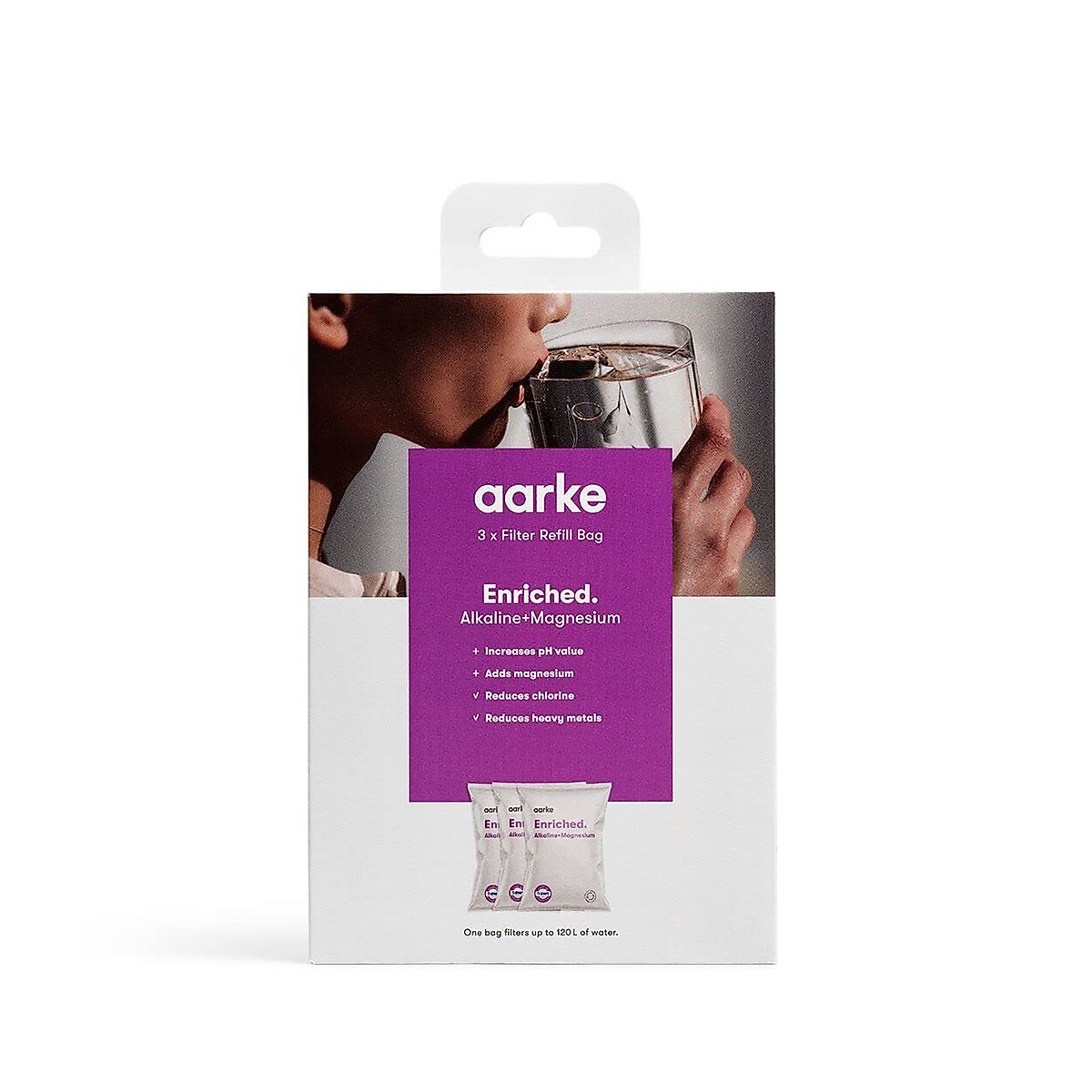 aarke Filter Refill | Enriched | Replacement Granules for aarke Purifier | 3 Pack