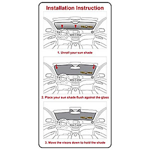 YelloPro Custom Fit Automotive Reflective Front Windshield Sunshade for 2017 2018 2019 2020 2021 2022 2023 Chrysler Pacifica, Pacifica Hybrid, LX, Touring, Touring L, Touring L Plus, Limited, Minivan