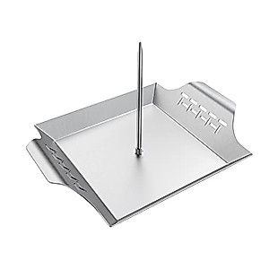 Vertical Skewer Fits for Tacos Al Pastor, Shawarma, Brazilian Churrasco, Whole Chickens, Kabobs, and Many Others,with Removable Spikes (8.5" and 12"),304 Stainless Steel