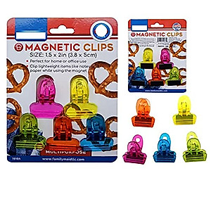 10 Pc Magnetic Clips Chip Seal Snack Food Storage Bag Clamps Multi Purpose Craft