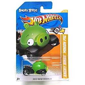 Hot Wheels Angry Birds Minion Green Pig 2012 New Models Series #35/50 Green Piggy 1:64 Scale Collectible Die Cast Car