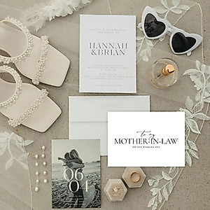 LADY&HOME To My Mother-in-law on My Wedding Day Card,Wedding Day Card to Mother-in-law of Bride or Groom,Thank Mother Wedding Day Card (A1:Mother-in-law)