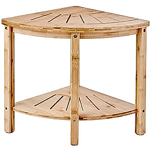 Redmon since 1883 Bamboo Spa Style Corner Seat Shower Bench