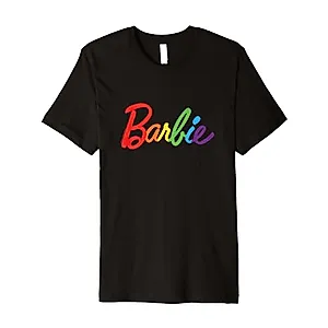 Barbie Rainbow Logo Premium T-Shirt