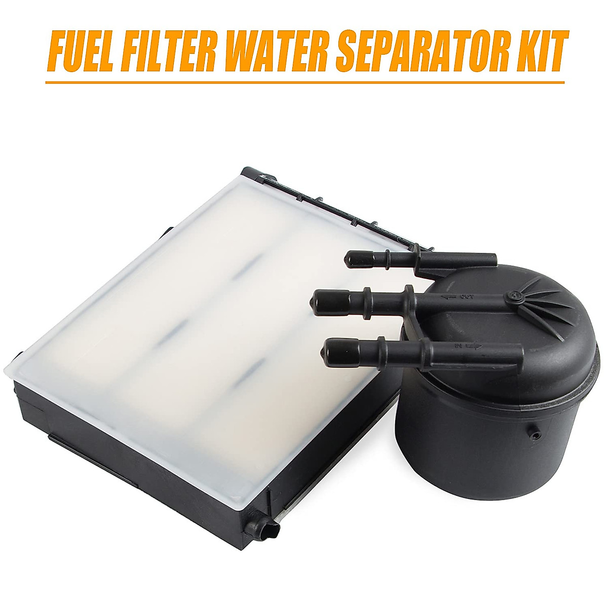 Ransoto 6.7L Powerstroke Diesel Fuel Filter Element FD-4624 FD-4625 Compatible with 2017-2022 Ford F-250 F-350 F-450 F-550 Super Duty V8 Replace HC3Z-9N184-B HC3Z-9N184-C