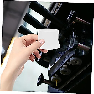 VINTORKY 2pcs Ice Cream Silica Gel White Ice Cream Maker Parts Ice Cream Sealing Ring Ice Cream Making Machine Parts Apron Accessories Component Food Equipment Ice Cream Maker Supplies