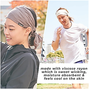 CHARM Japanese Headband Pirate Bandana - Men Ninja Head Wrap Women Hair Band Maroon