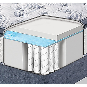 Serta Gel Memory Foam Perfect Sleeper Select Super Pillow Top 500 Innerspring Mattress, King