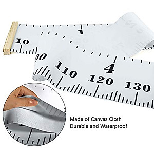 FOCCTS Baby Growth Chart, Height Chart Hanging Ruler Wall Decor for Kids, Toddler Growth Chart for Wall, Wall Hanging Growth Chart Baby Height Measurement- 79" x 7.9"