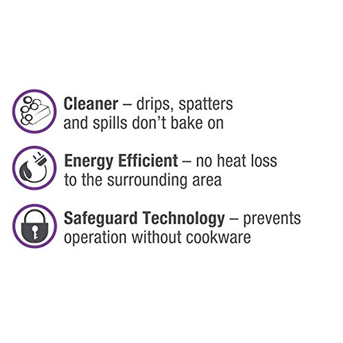 Salton ID1350, Induction Portable Electric Cooktop, 2.5"x11.3"x14.8", Black